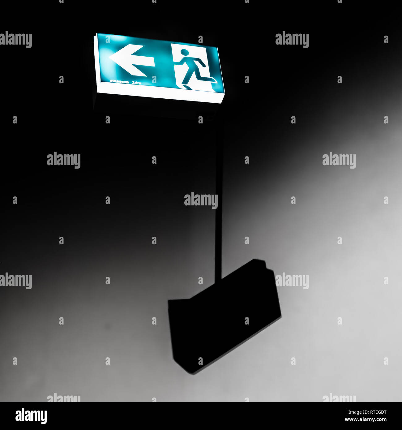 Old exit sign hi-res stock photography and images - Alamy