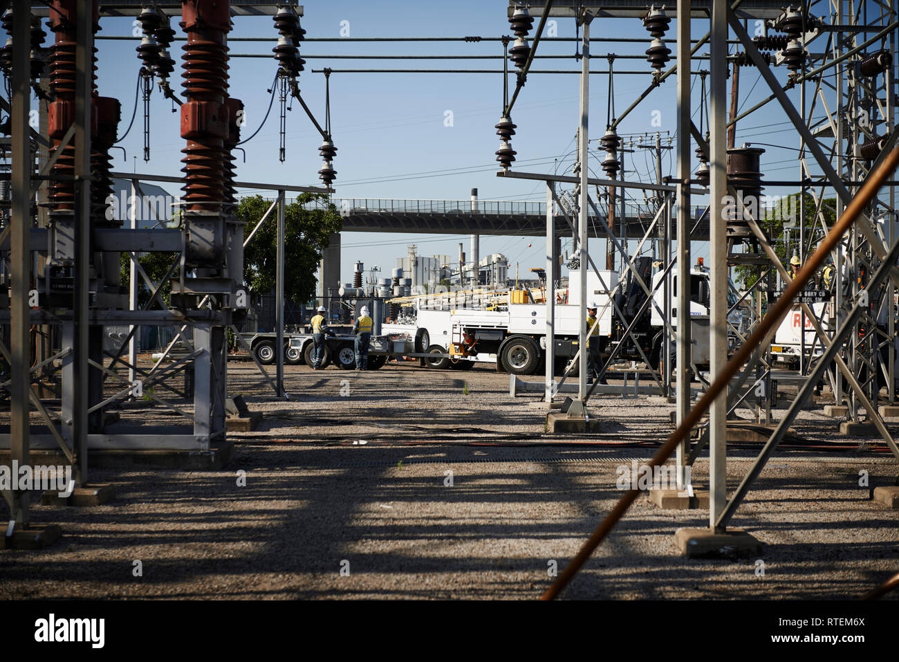 An electrical power plant substation Stock Photo - Alamy