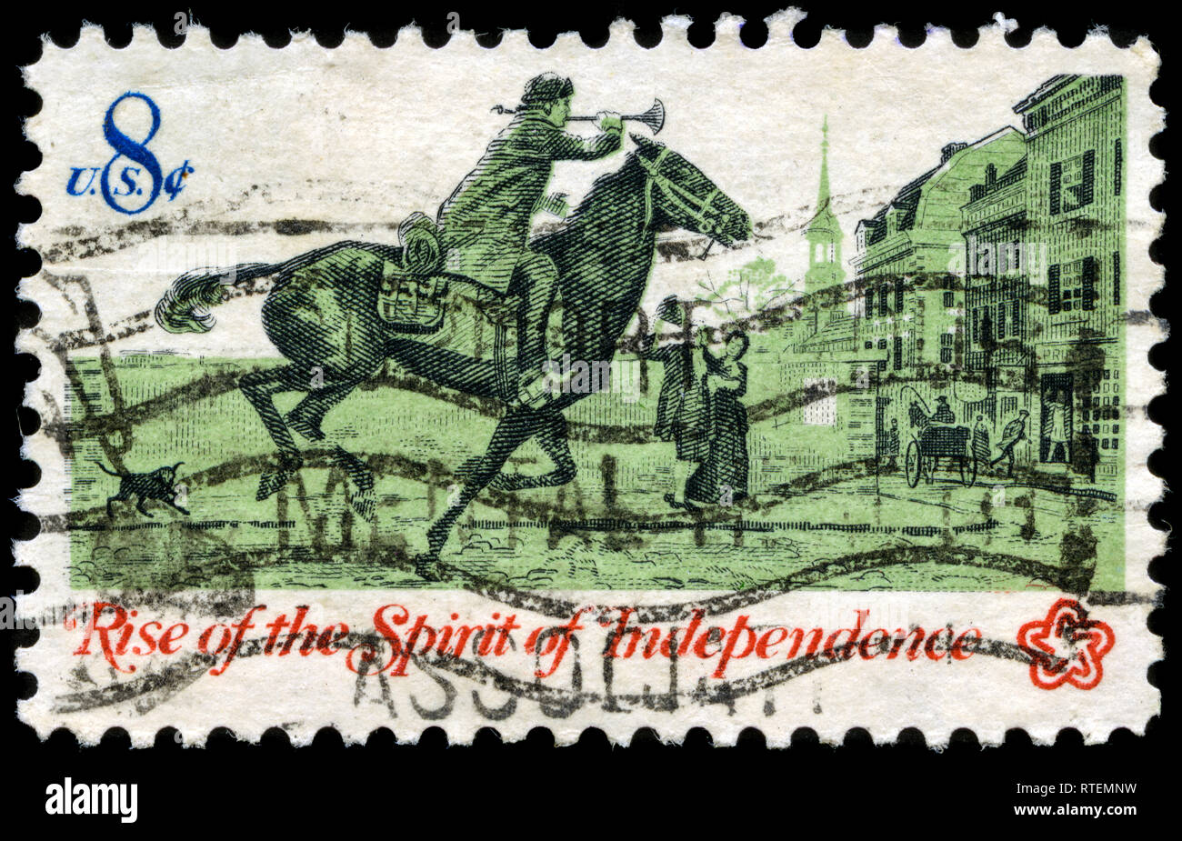 Postage stamp from United States of America (USA) in the American ...