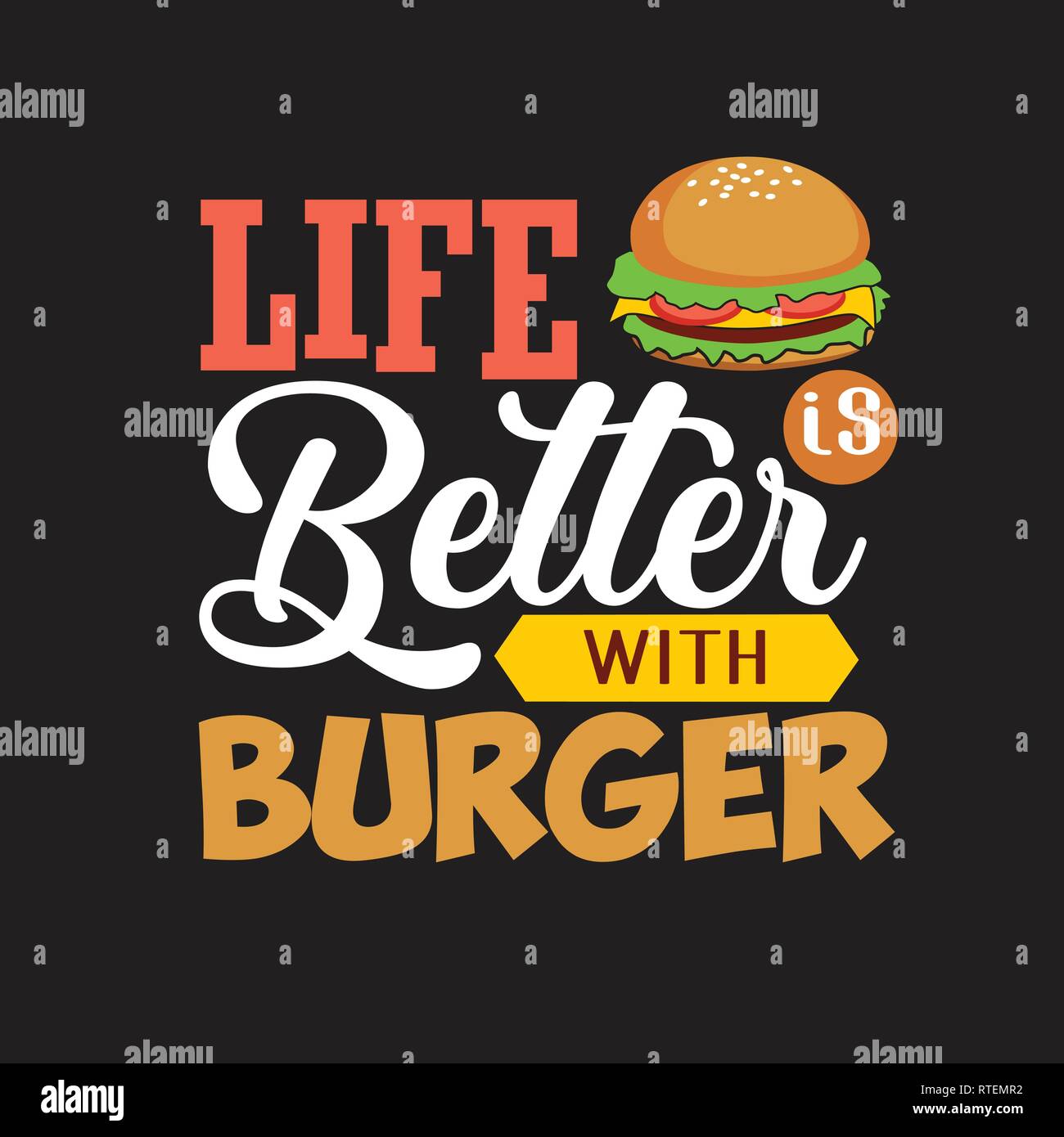 Hamburger pattern Stock Vector Images - Alamy