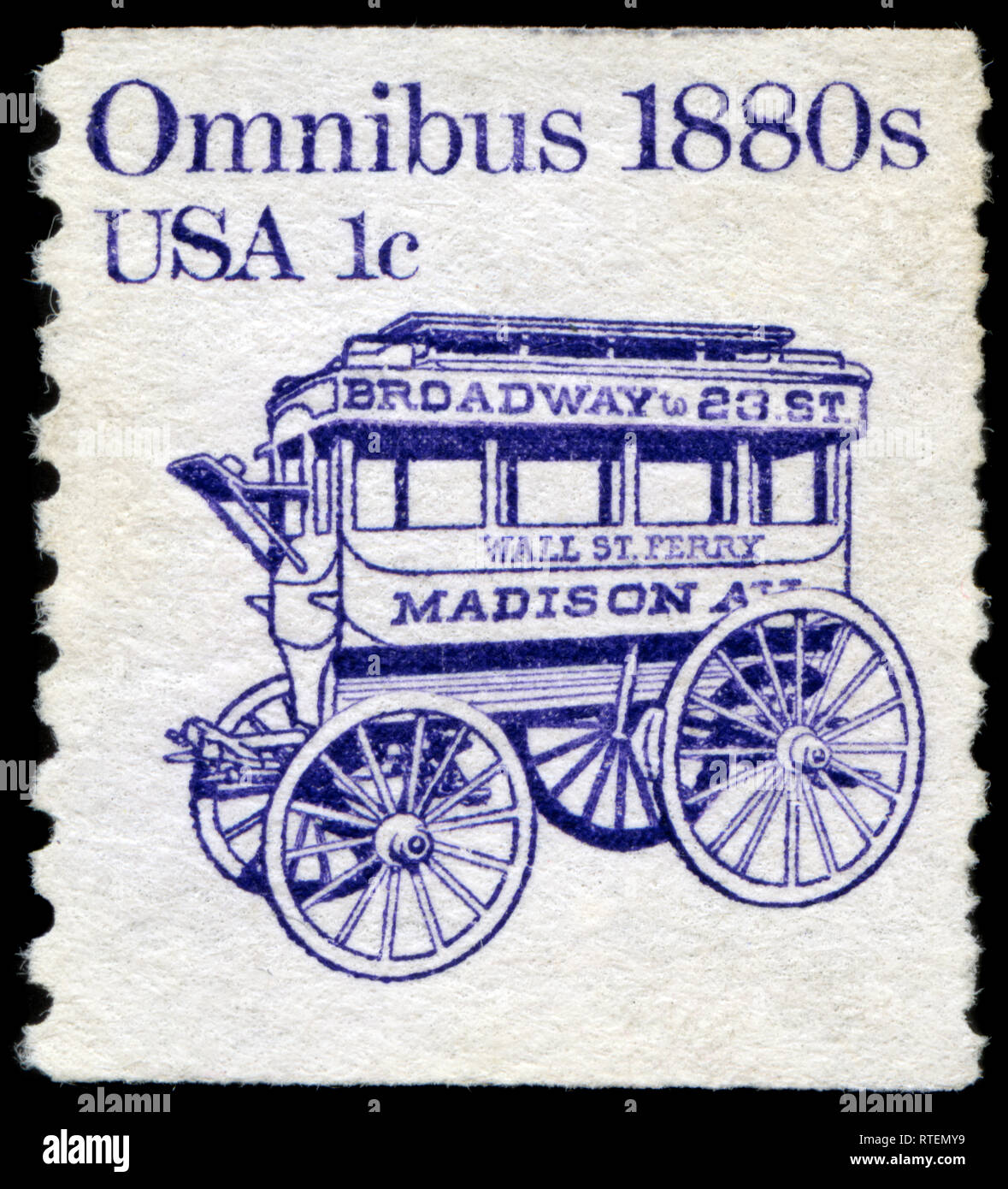 Postage stamp from United States of America (USA) in the Transportation ...