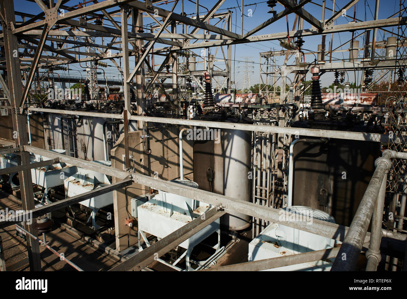 An electrical power plant substation Stock Photo - Alamy