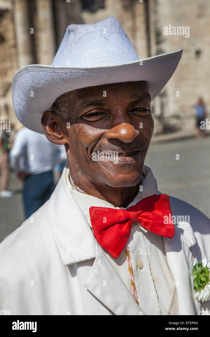Havana, Cuba - 24 January 2013: Portraits of cuban people in ...