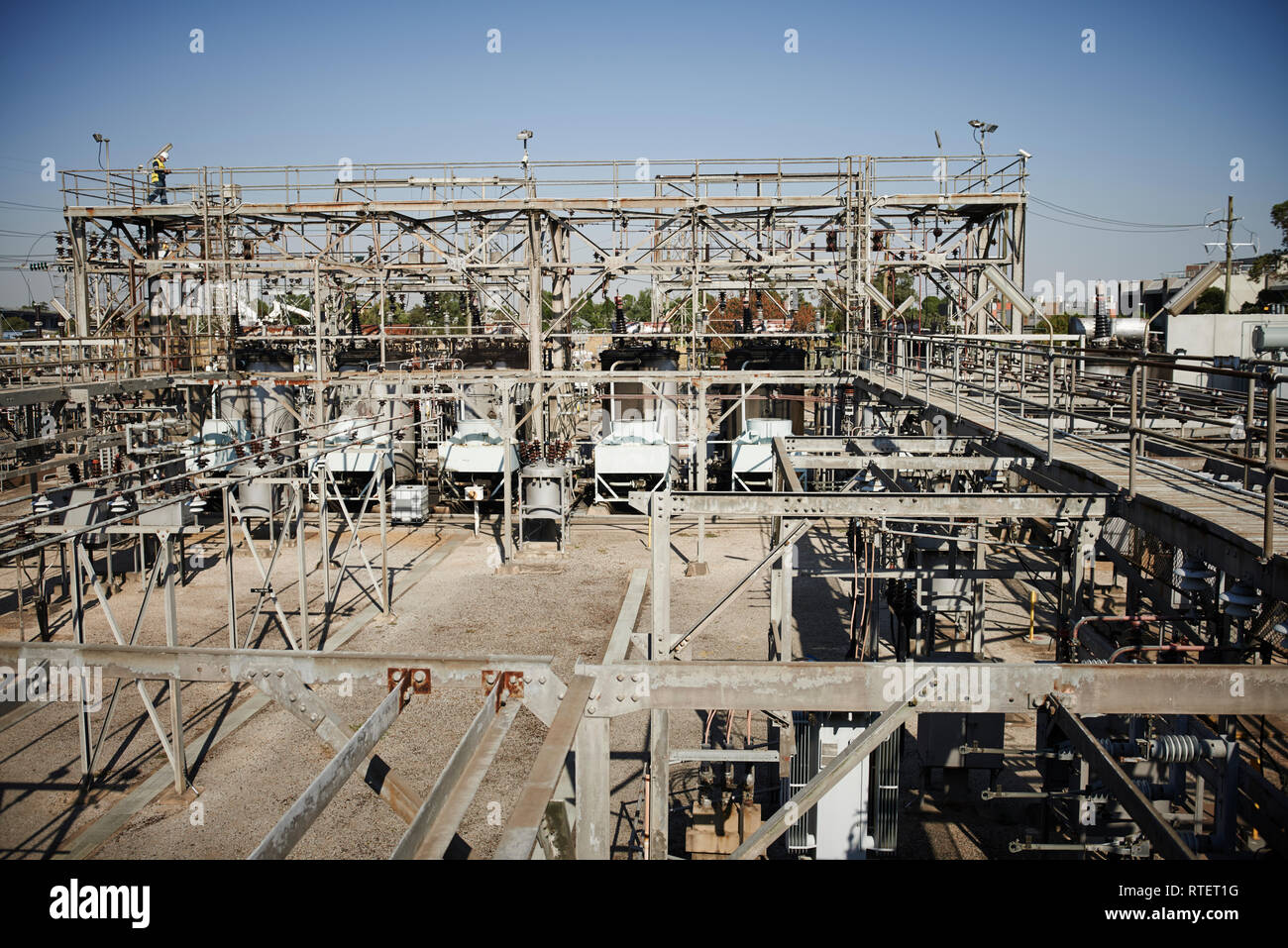 An electrical power plant substation Stock Photo - Alamy