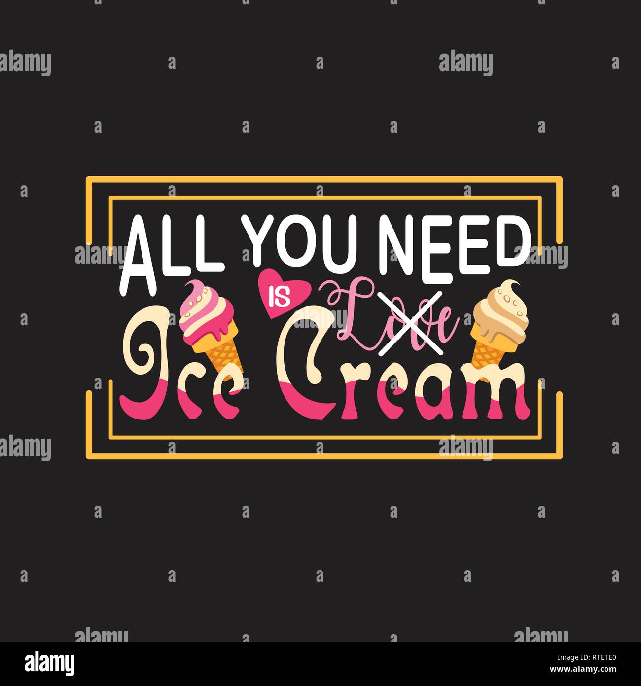 Better ice cream Stock Vector Images - Alamy