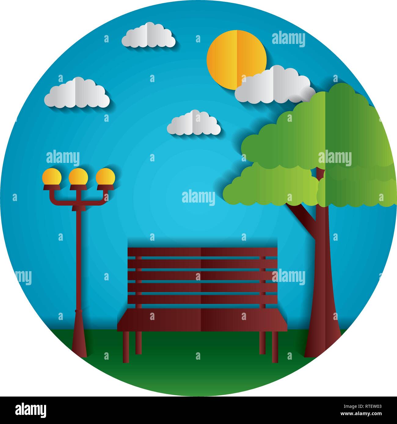 paper origami landscape Stock Vector Image & Art - Alamy