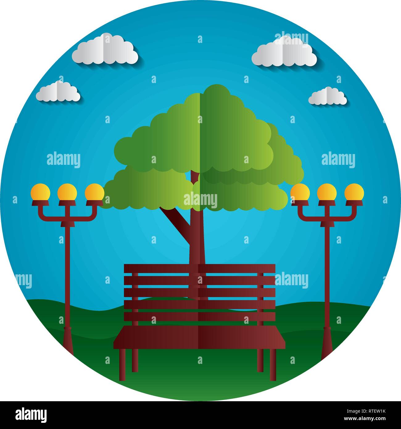 paper origami landscape Stock Vector Image & Art - Alamy