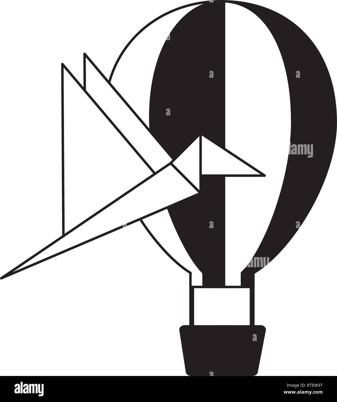 air balloon bird paper origami Stock Vector Image & Art - Alamy