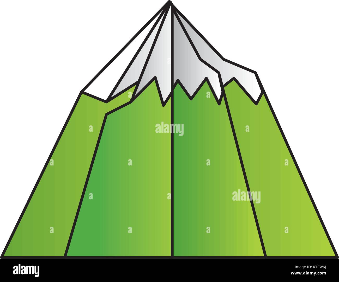 paper origami landscape Stock Vector Image & Art - Alamy