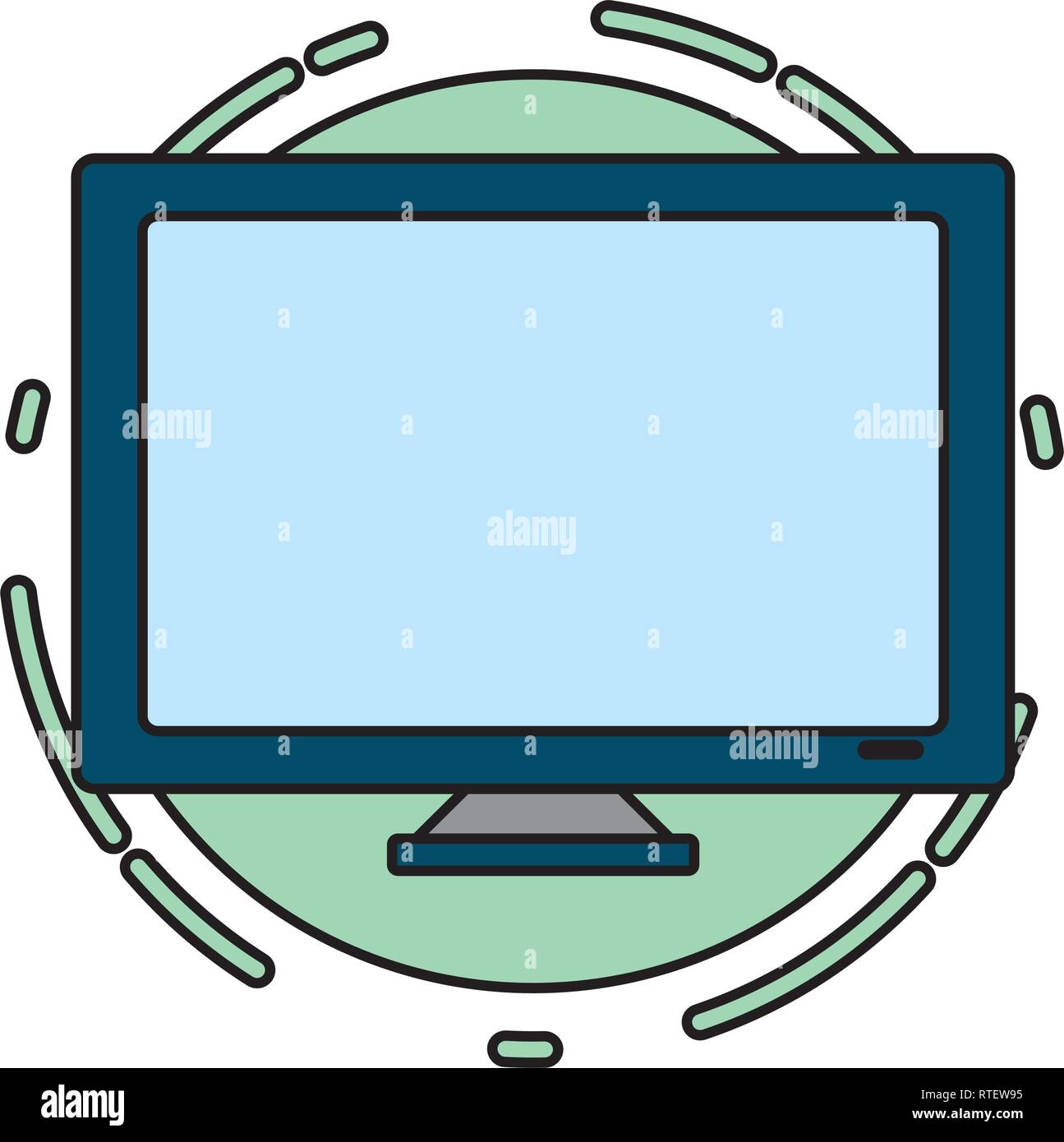 computer monitor tech Stock Vector Image & Art - Alamy