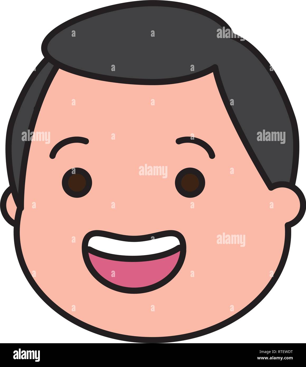 smiling man face Stock Vector Image & Art - Alamy