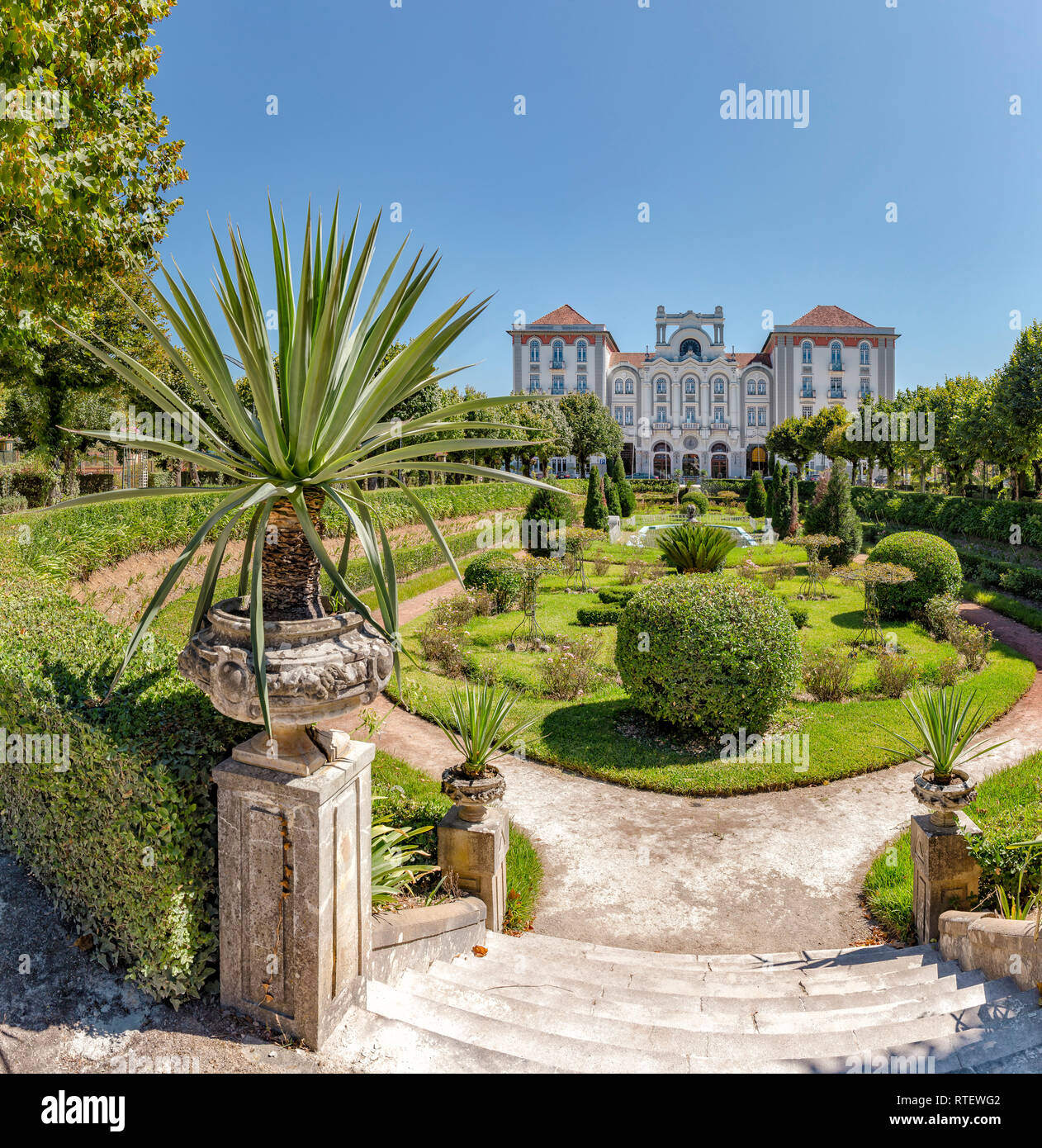 Hotel Termas da Curia and park, Amadia, Portugal Stock Photo - Alamy