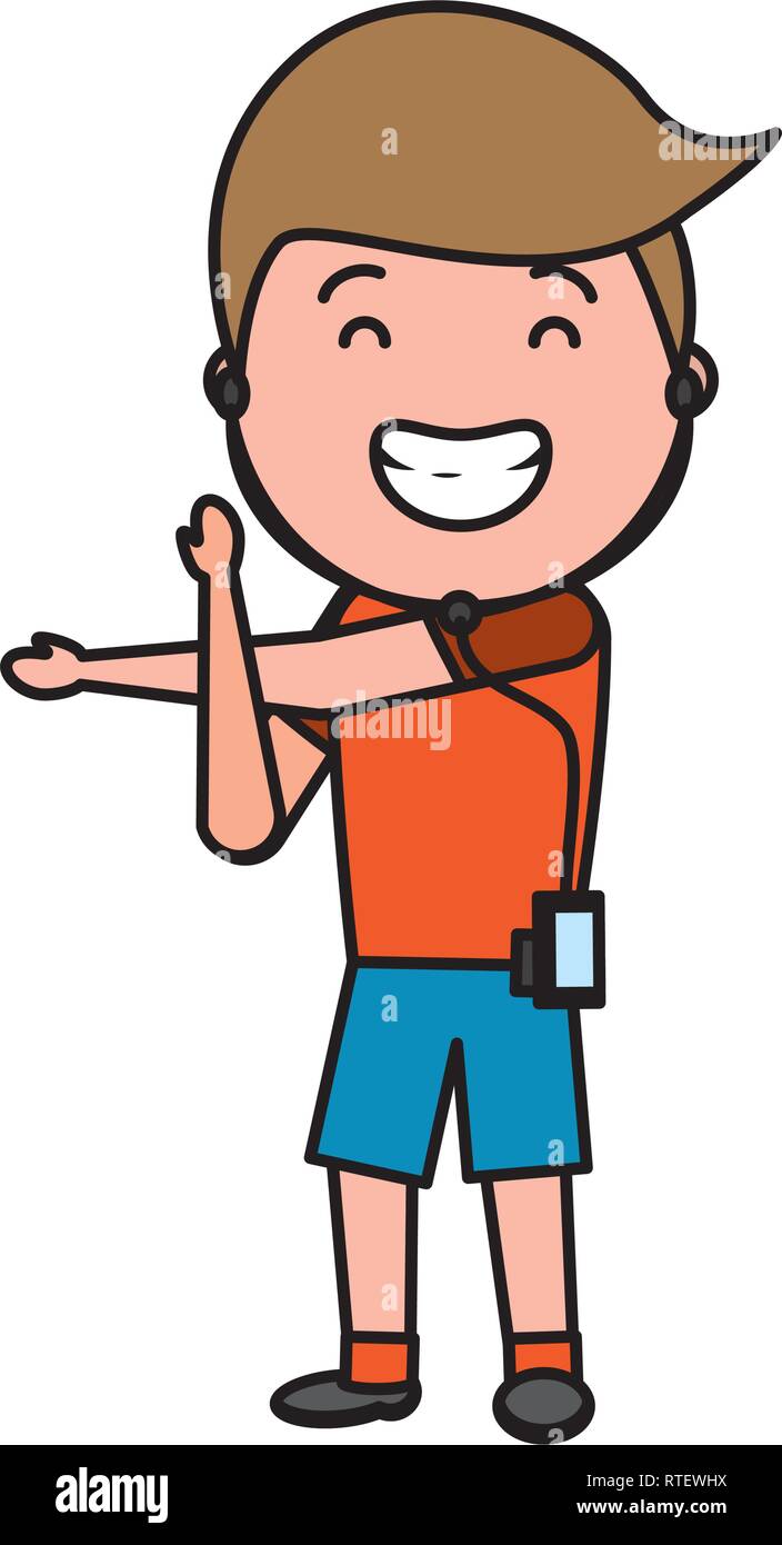 Side view man stretching Stock Vector Images - Alamy