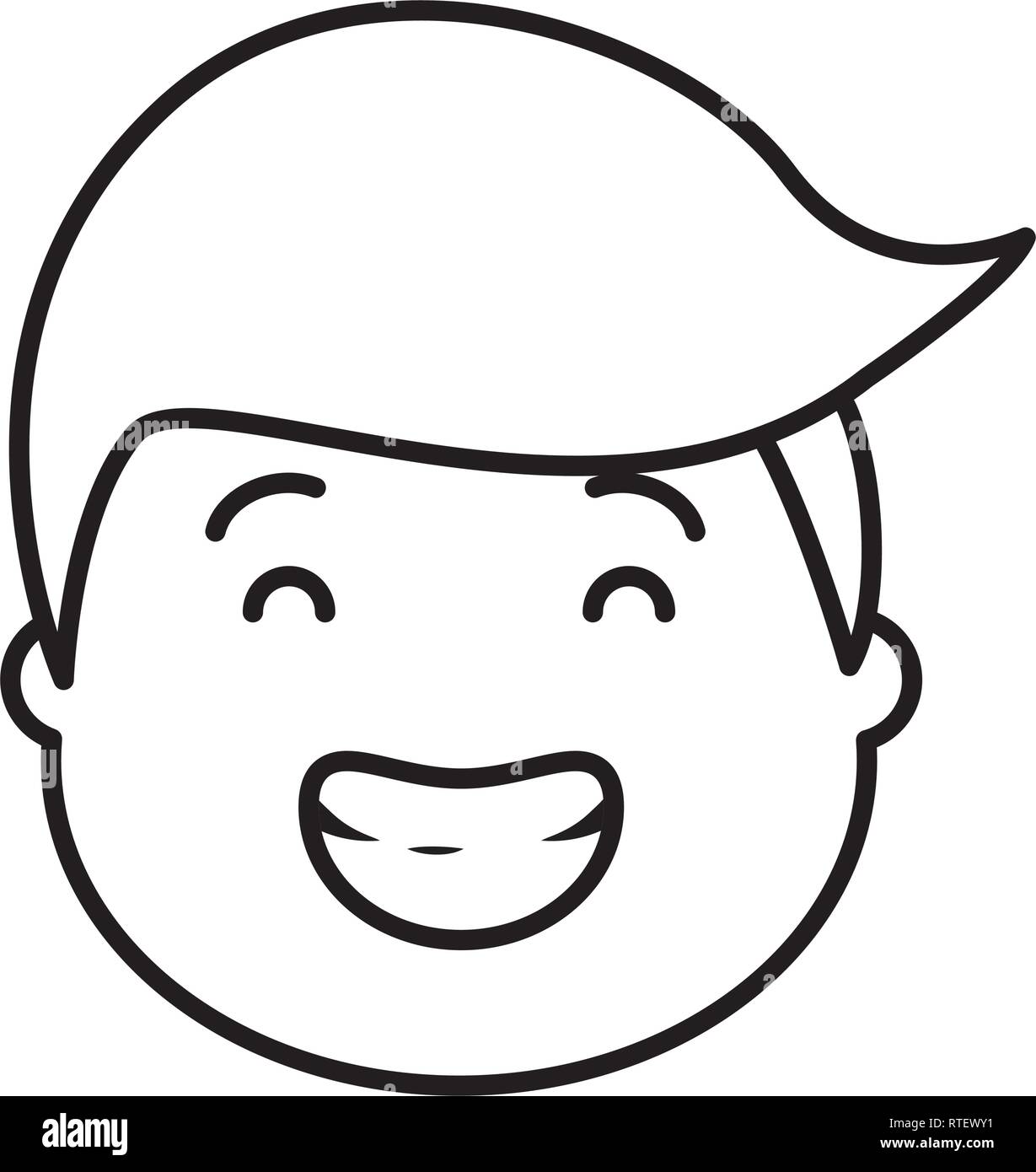 smiling man face Stock Vector Image & Art - Alamy