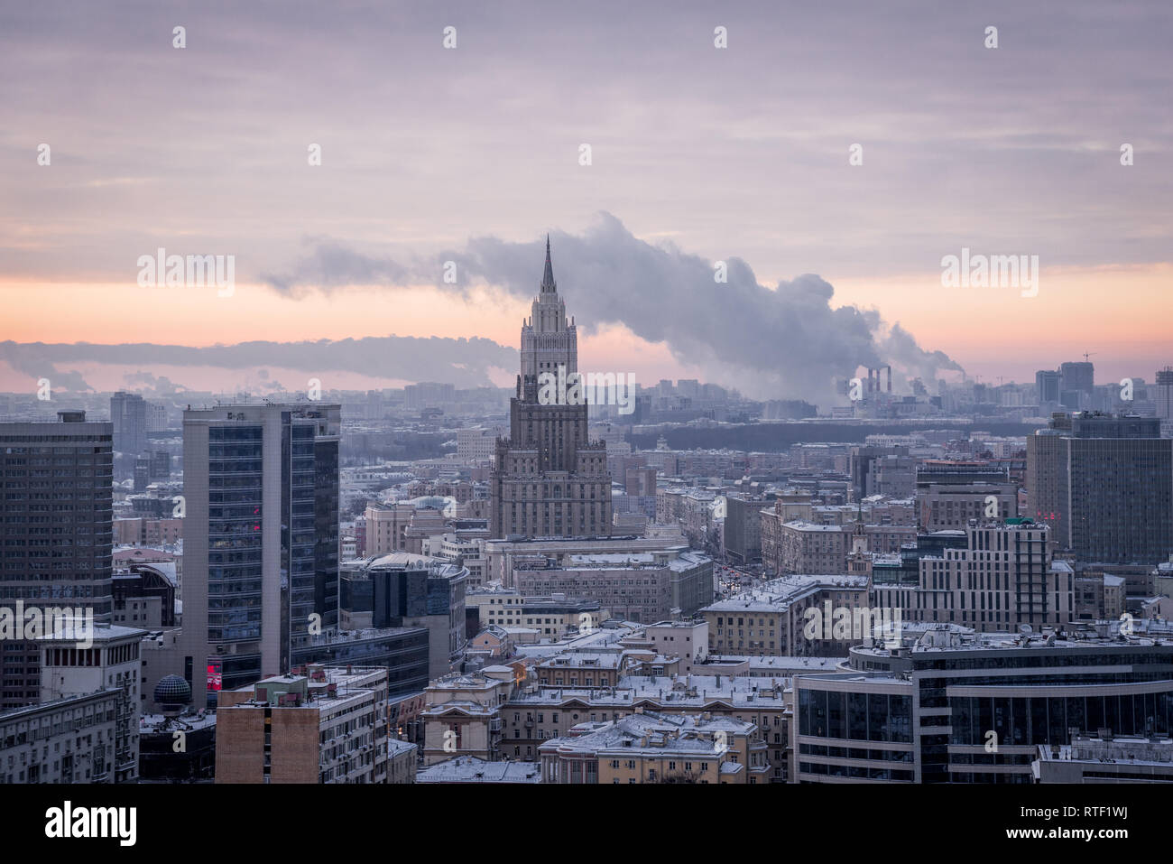 Moscow, Russia - January 9, 2019: Ministry of Foreign Affairs of Russia ...