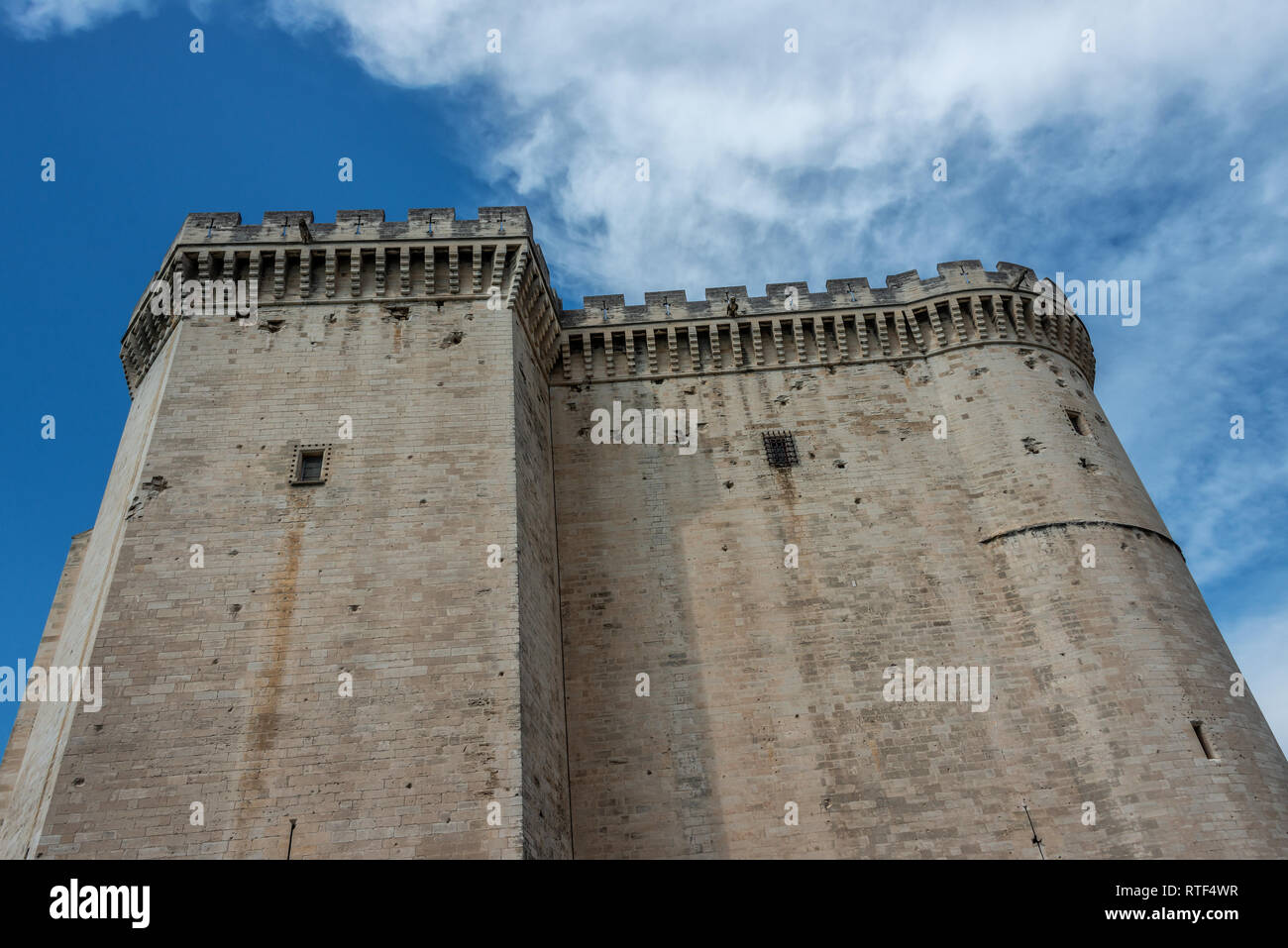The Tarascon castle is an example of medieval defensive construction ...