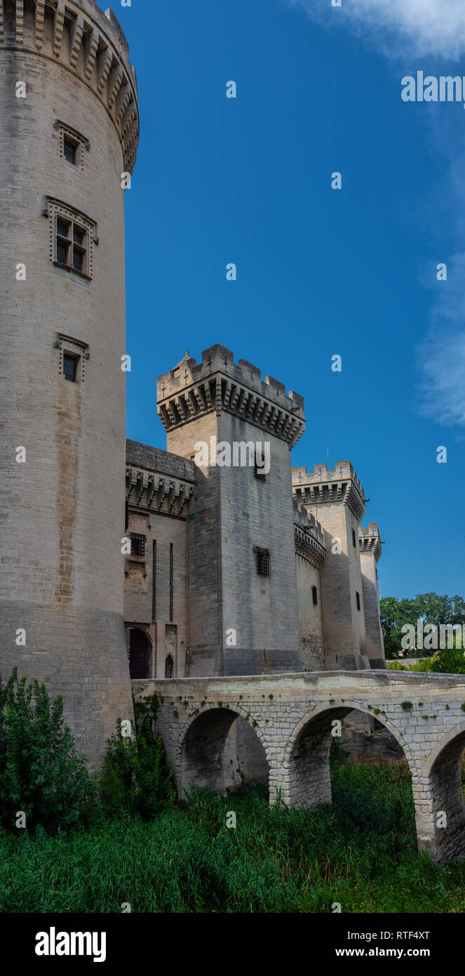 The Tarascon castle is an example of medieval defensive construction ...