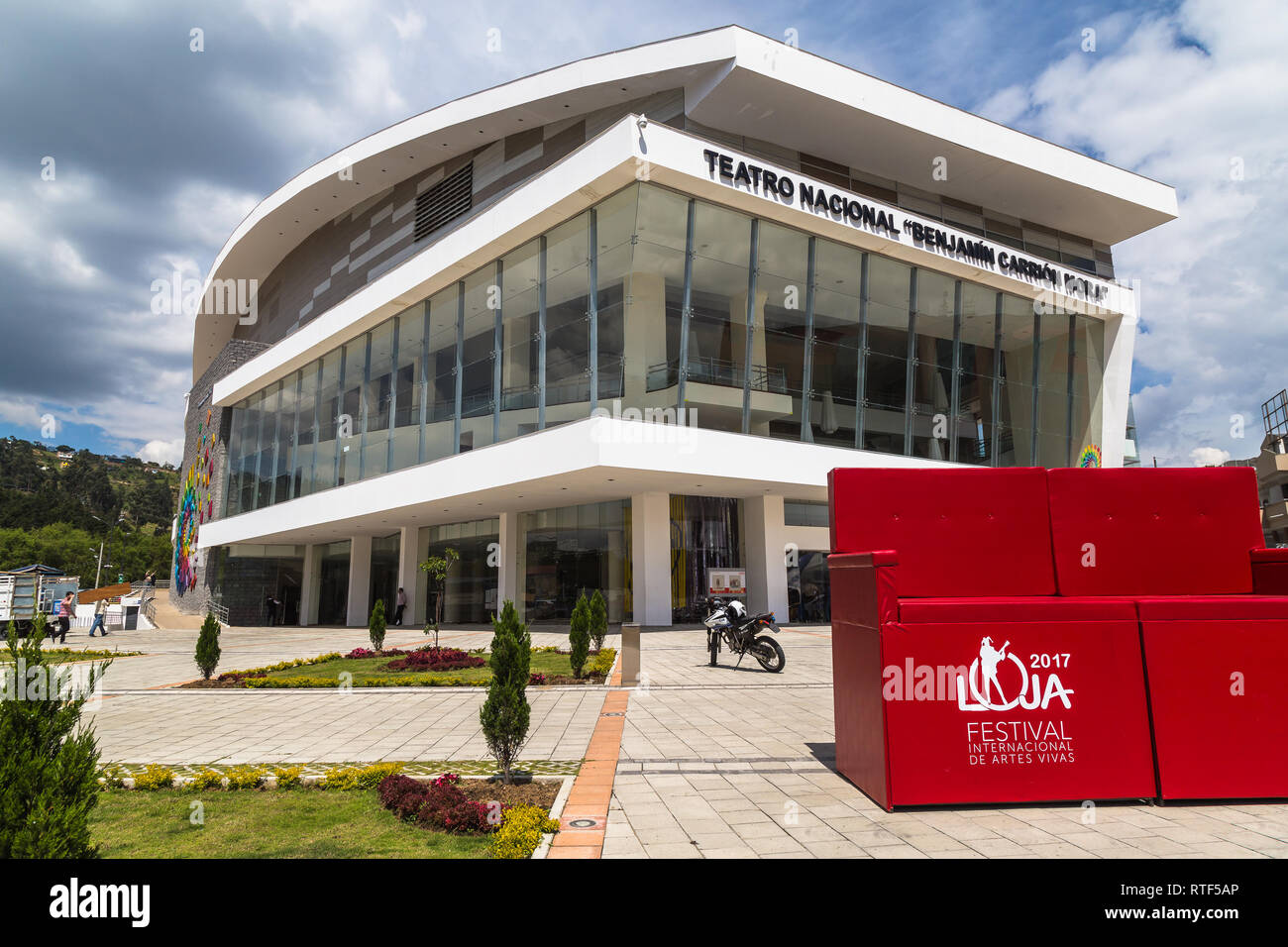 LOJA, ECUADOR, November 2017: National Theater Benjamin Carrion, the ...