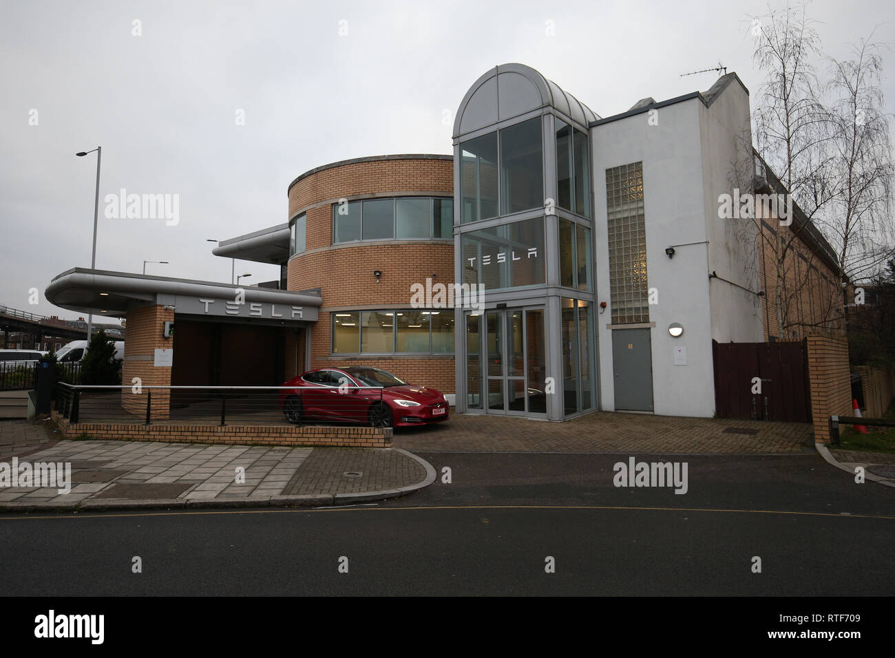 The Tesla store in Chiswick, west London, as the carmaker has announced ...
