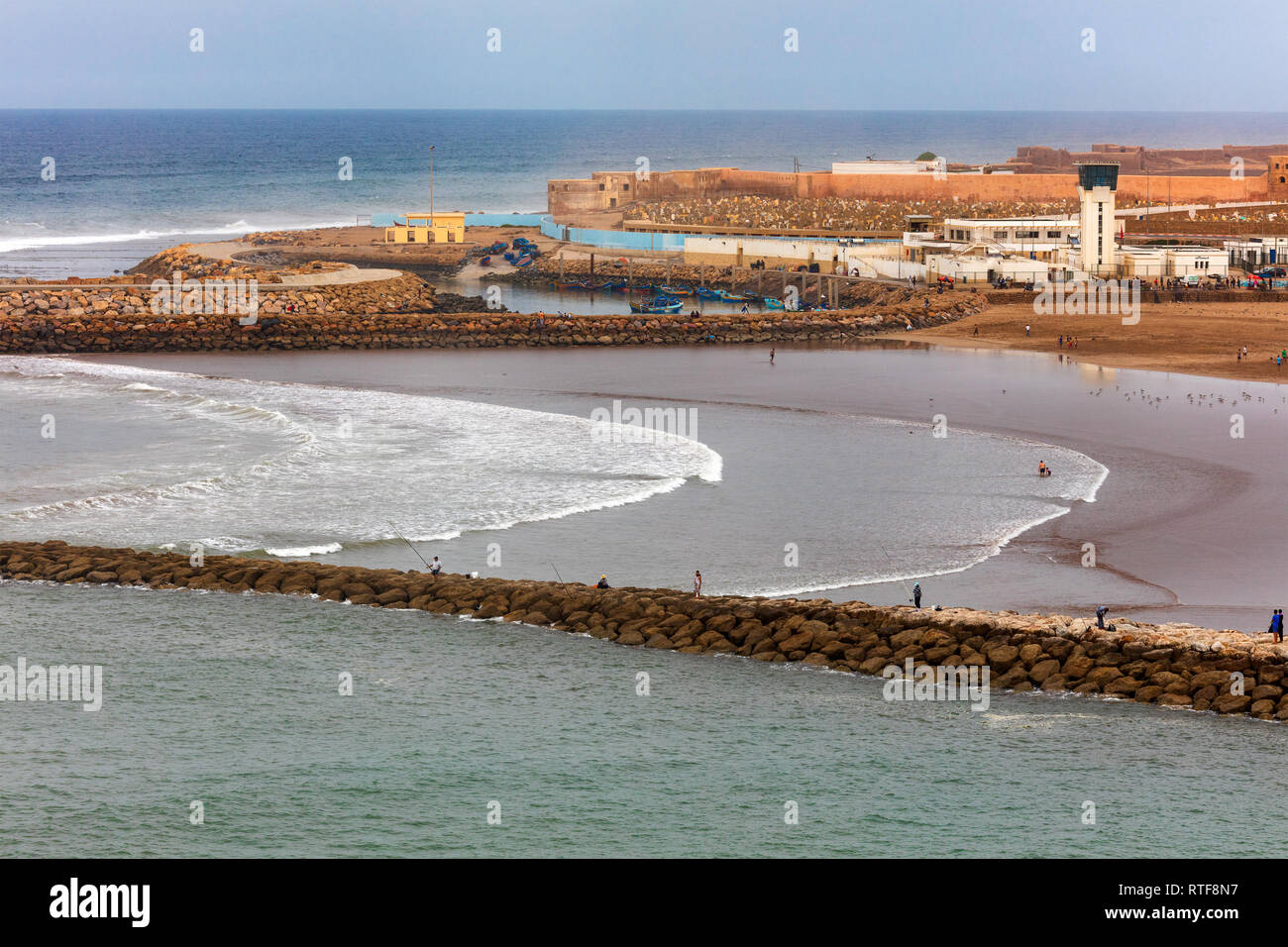 Atlantic ocean coast, Rabat, Morocco Stock Photo - Alamy