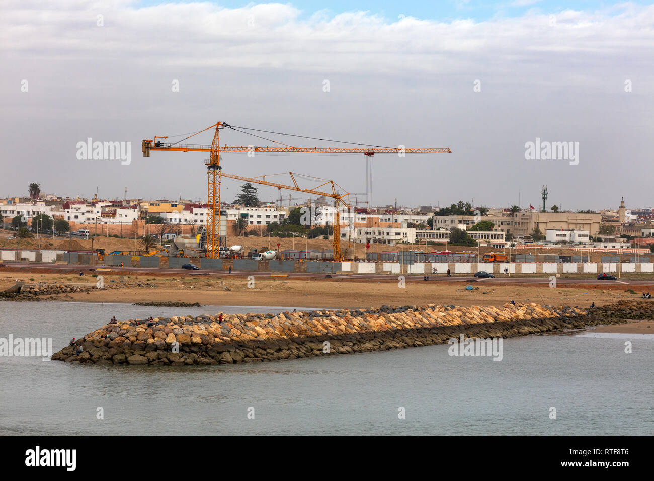 Atlantic ocean coast, Rabat, Morocco Stock Photo - Alamy