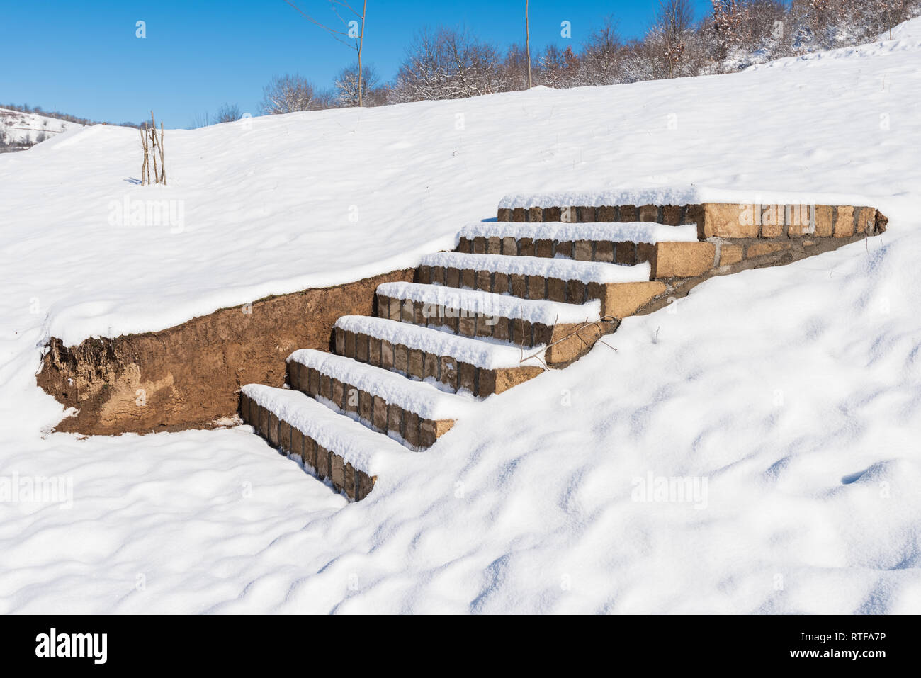 Frozen staircase hi-res stock photography and images - Alamy