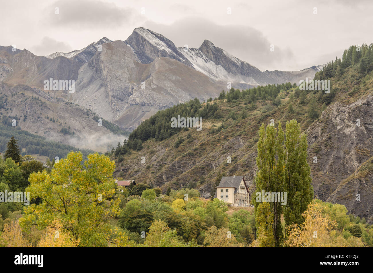 Construction in alpes mountain hi-res stock photography and images - Alamy