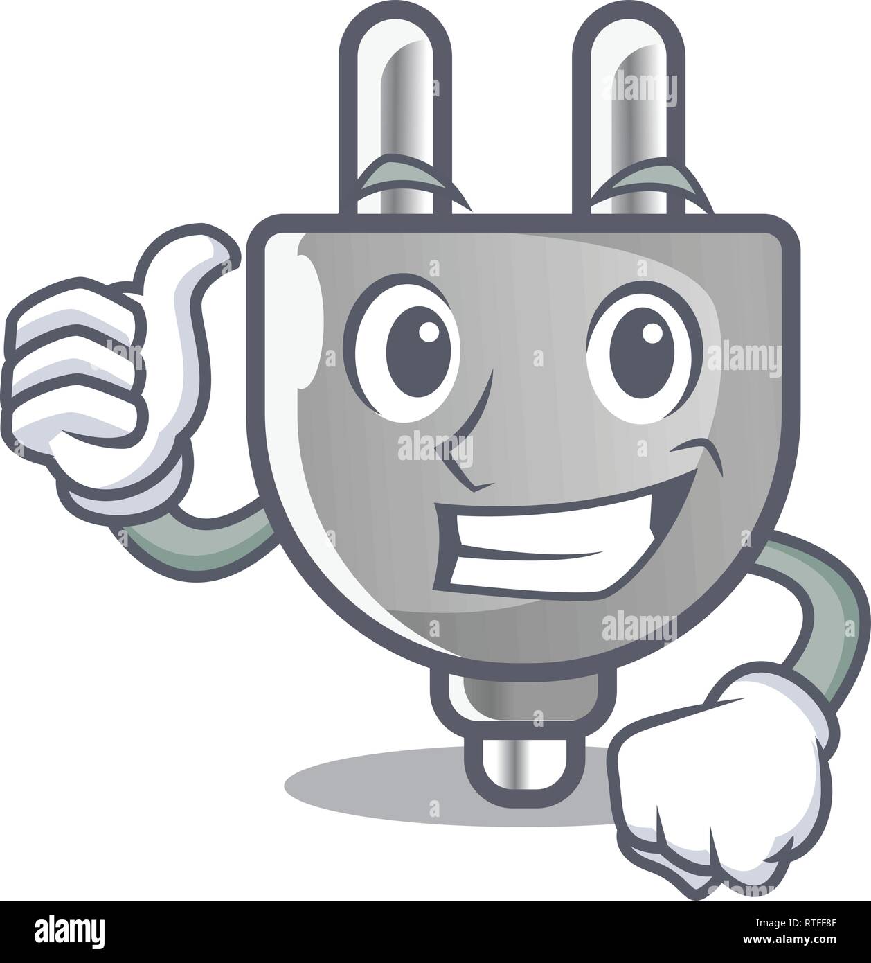 Energy Plug Character Connection Icon High Resolution Stock Photography ...