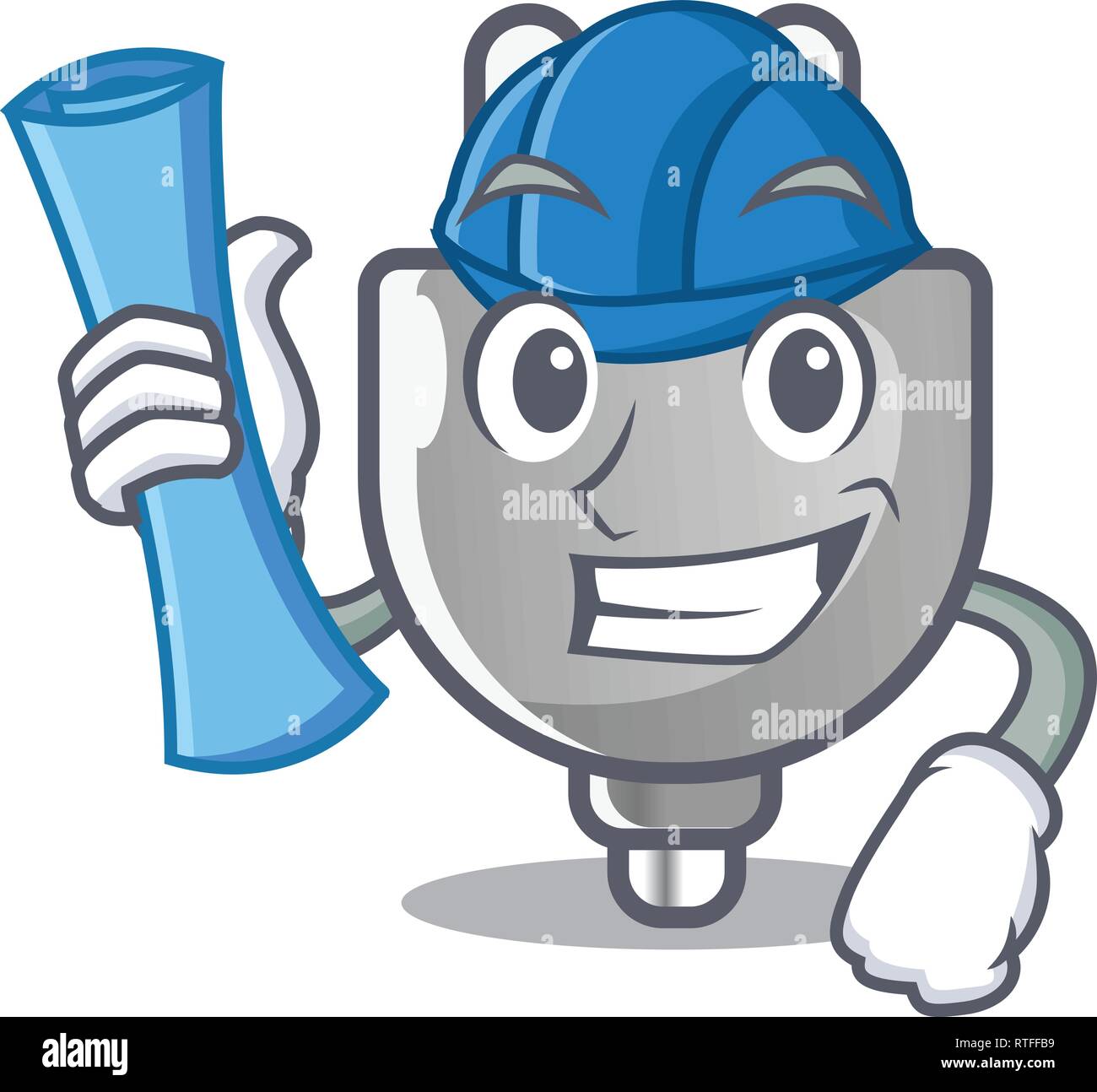 Architect power plug in the character shape Stock Vector Image & Art ...