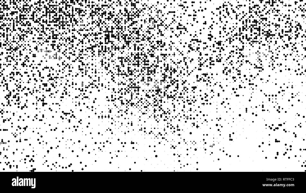 Black Halftone Texture On White Background. Braille Code Imitation ...