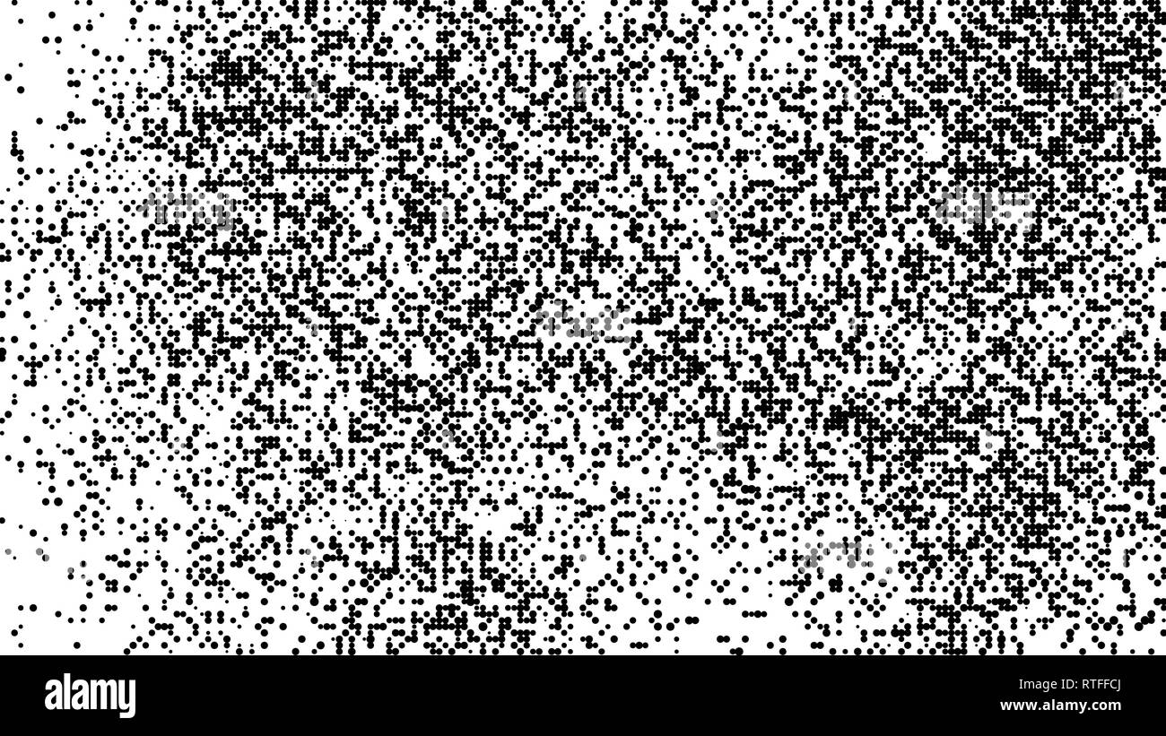 Black Halftone Texture On White Background. Braille Code Imitation ...