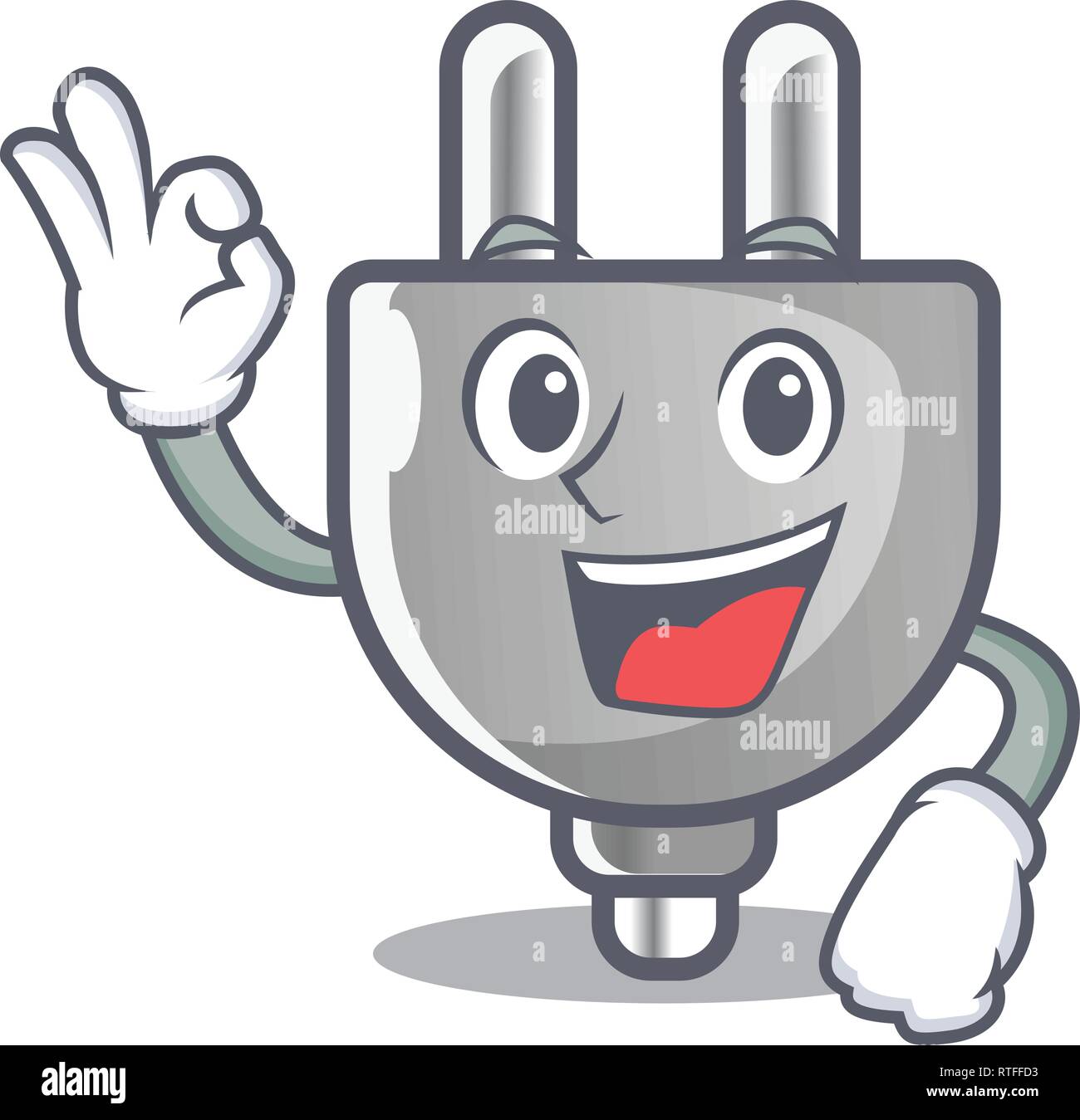 Energy Plug Character Connection Icon High Resolution Stock Photography ...