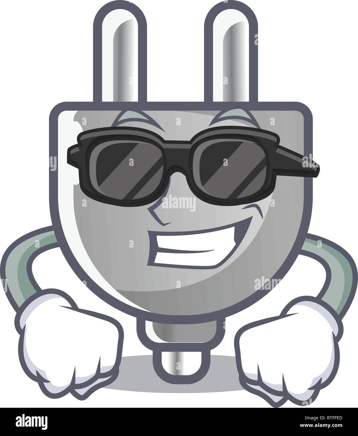 Energy Plug Character Connection Icon High Resolution Stock Photography ...