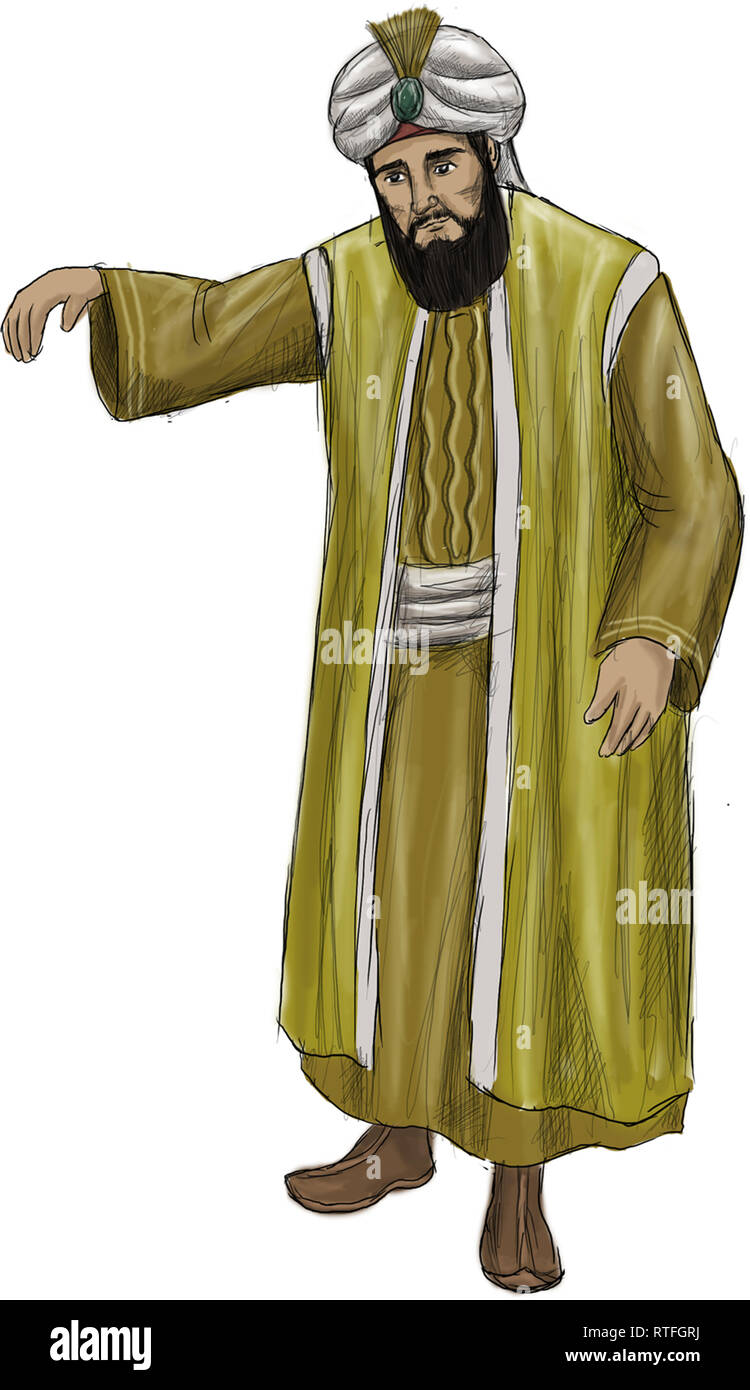 Portrait people from muslim history world Stock Photo - Alamy