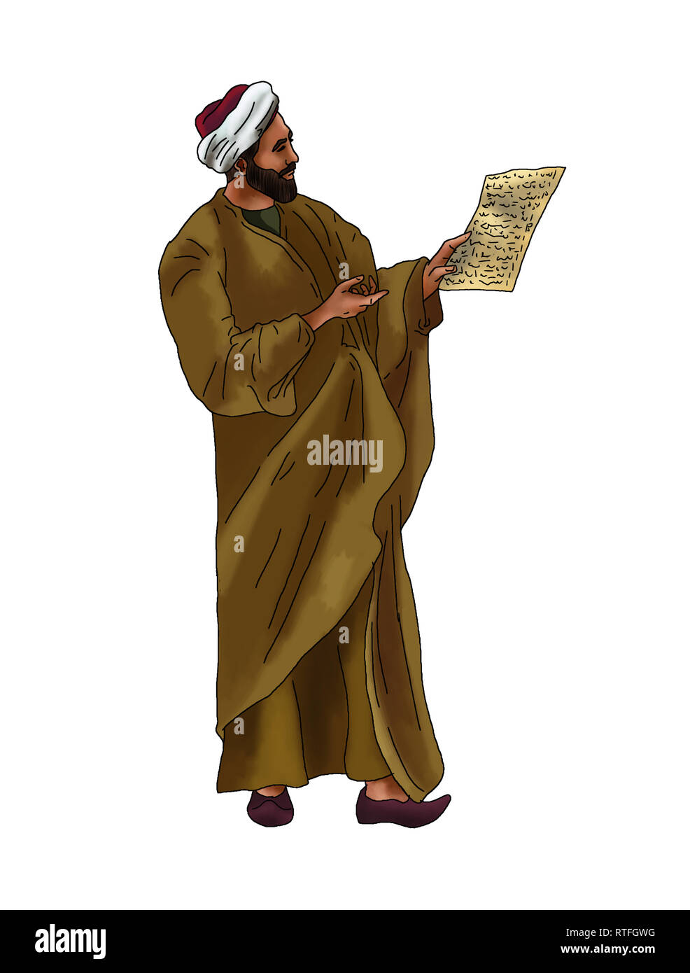 Portrait people from muslim history world Stock Photo - Alamy