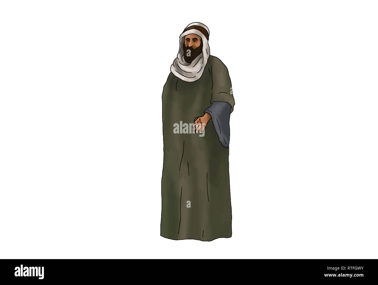 Portrait people from muslim history world Stock Photo - Alamy