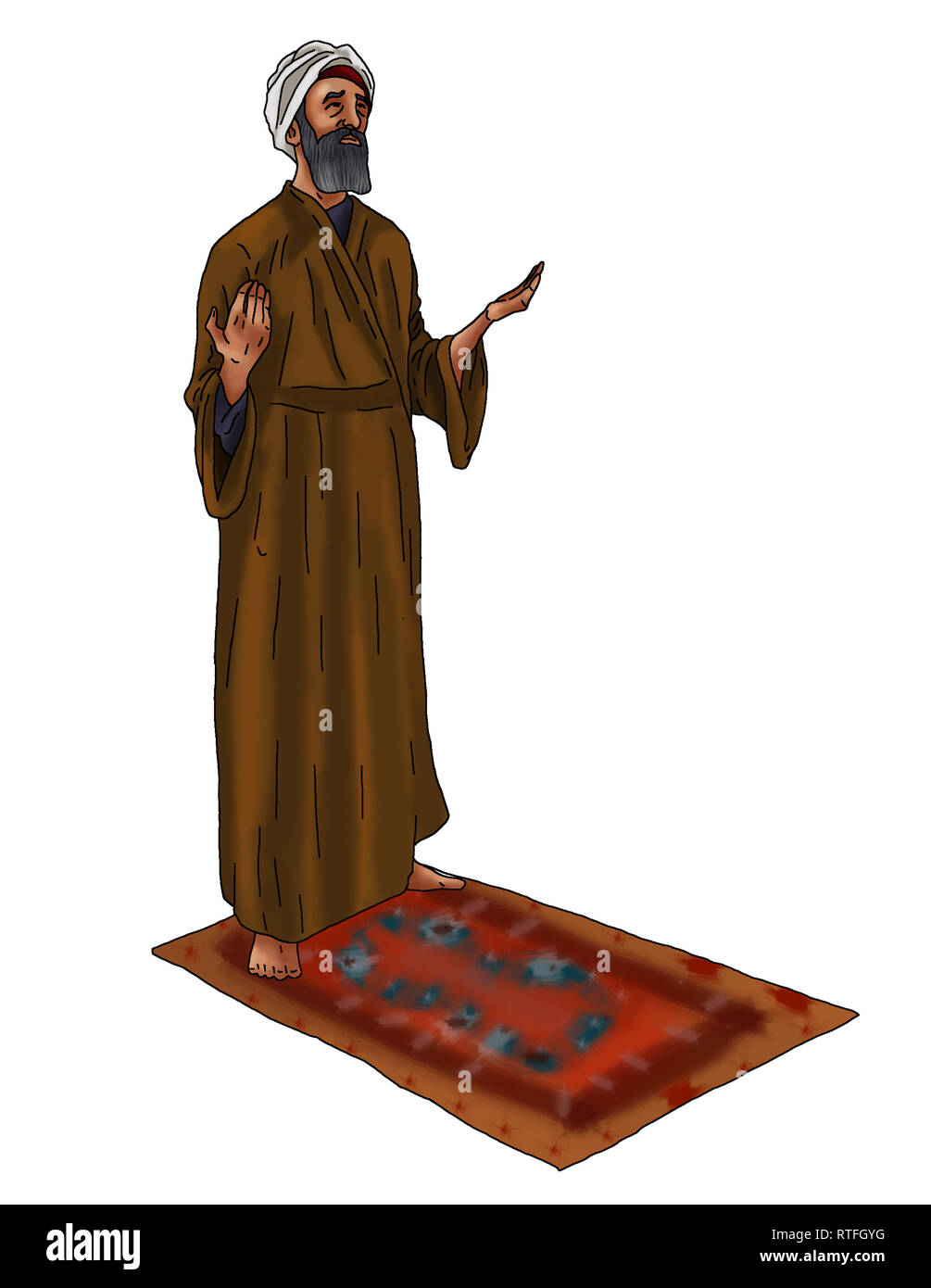 Portrait people from muslim history world Stock Photo - Alamy