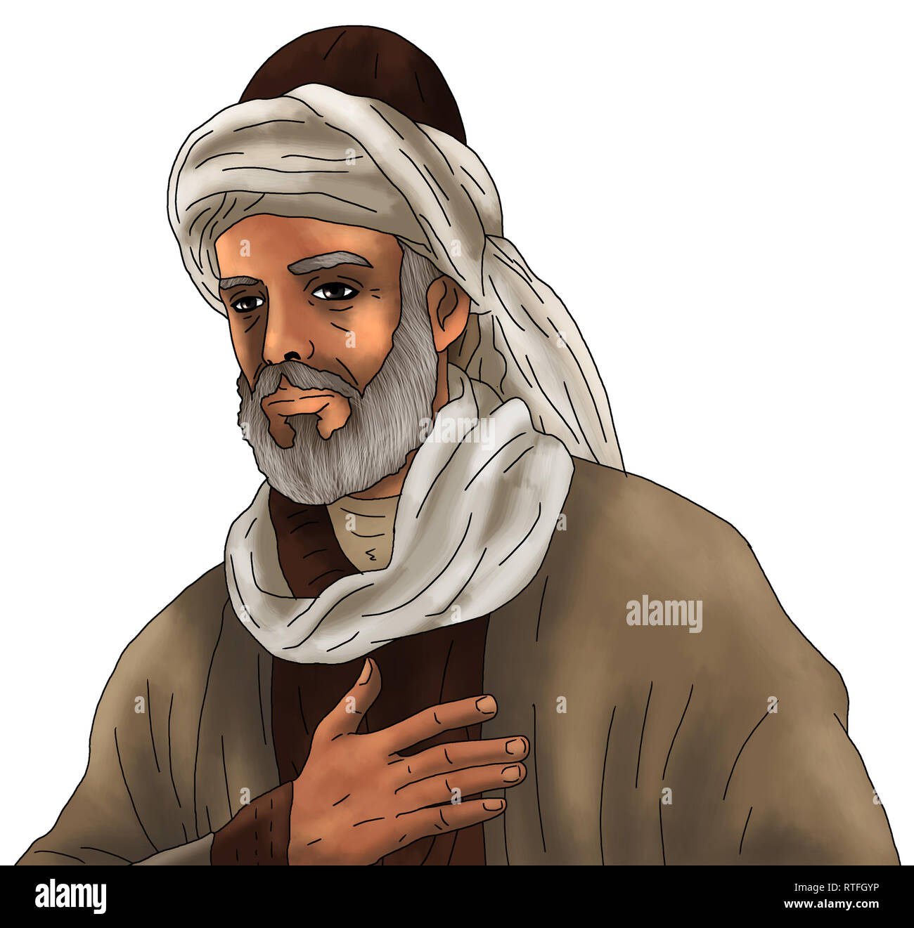 Portrait people from muslim history world Stock Photo - Alamy