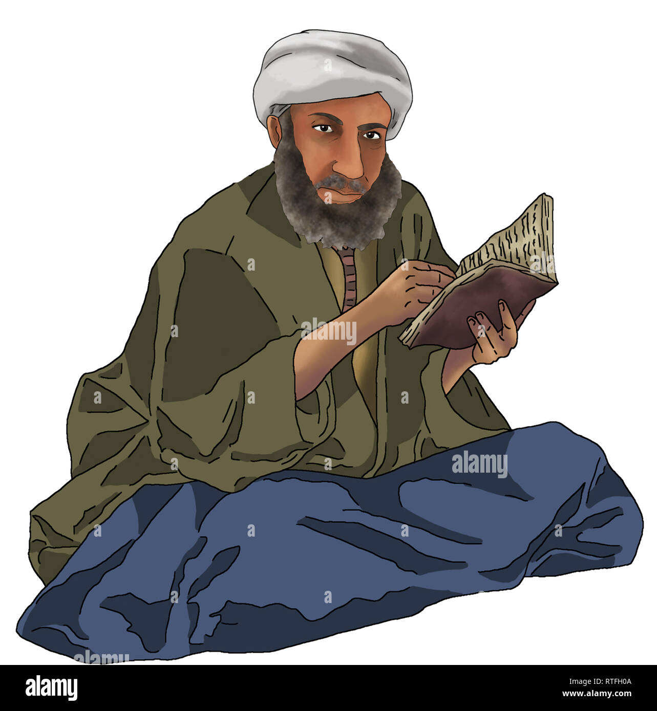 Portrait people from muslim history world Stock Photo - Alamy