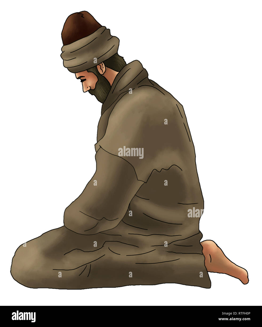 Portrait people from muslim history world Stock Photo - Alamy