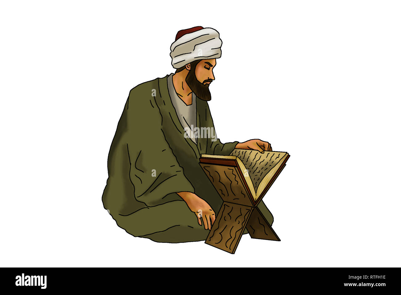 Portrait people from muslim history world Stock Photo - Alamy