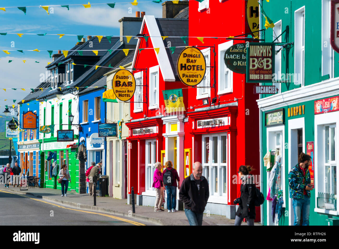 Dingle Village, Dingle Peninsula, County Kerry, Ireland, Europe Stock ...