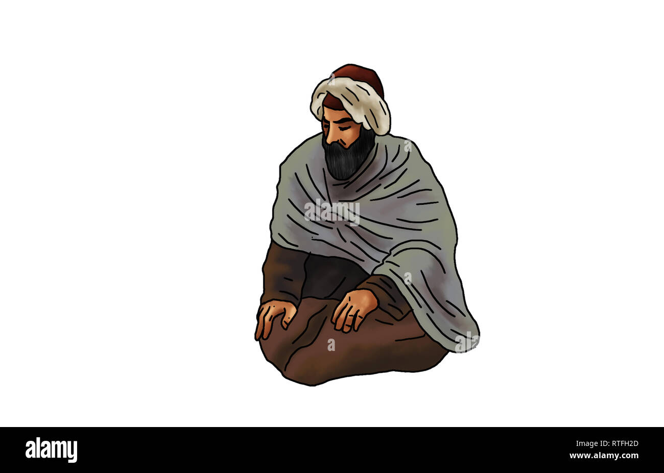 Portrait people from muslim history world Stock Photo - Alamy