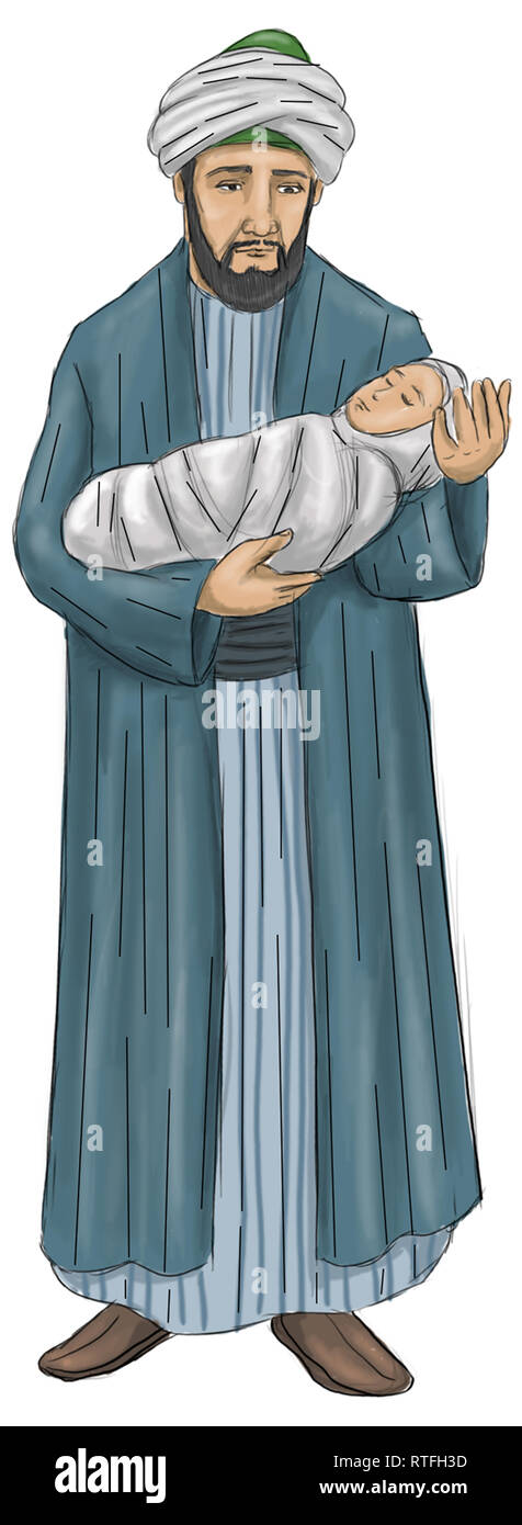 Portrait people from muslim history world Stock Photo - Alamy