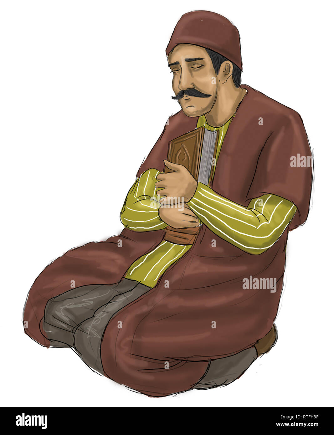 Portrait people from muslim history world Stock Photo - Alamy