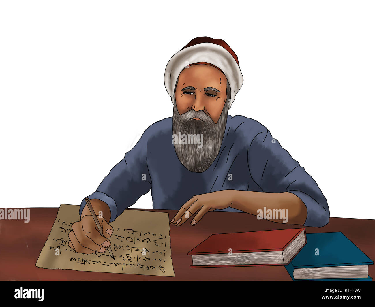 Portrait people from muslim history world Stock Photo - Alamy