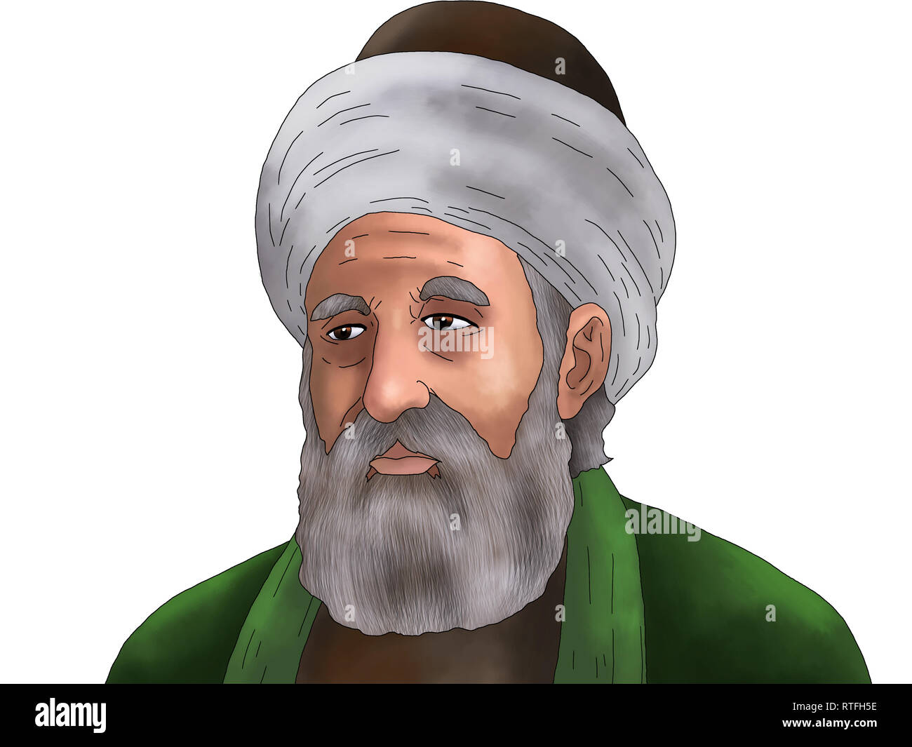 Portrait people from muslim history world Stock Photo - Alamy