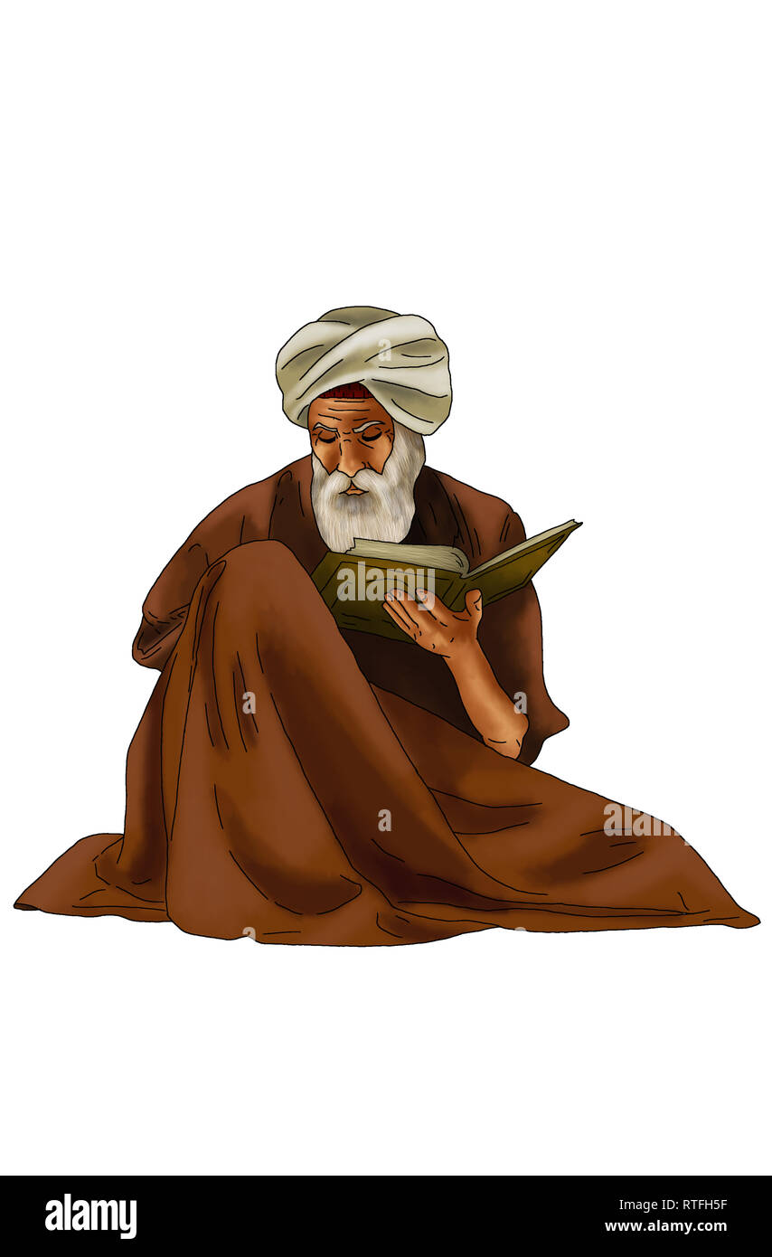 Portrait people from muslim history world Stock Photo - Alamy