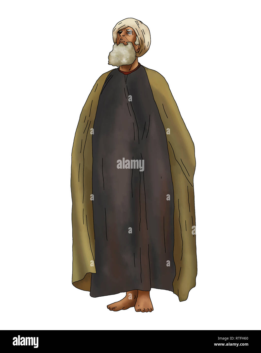 Portrait people from muslim history world Stock Photo - Alamy