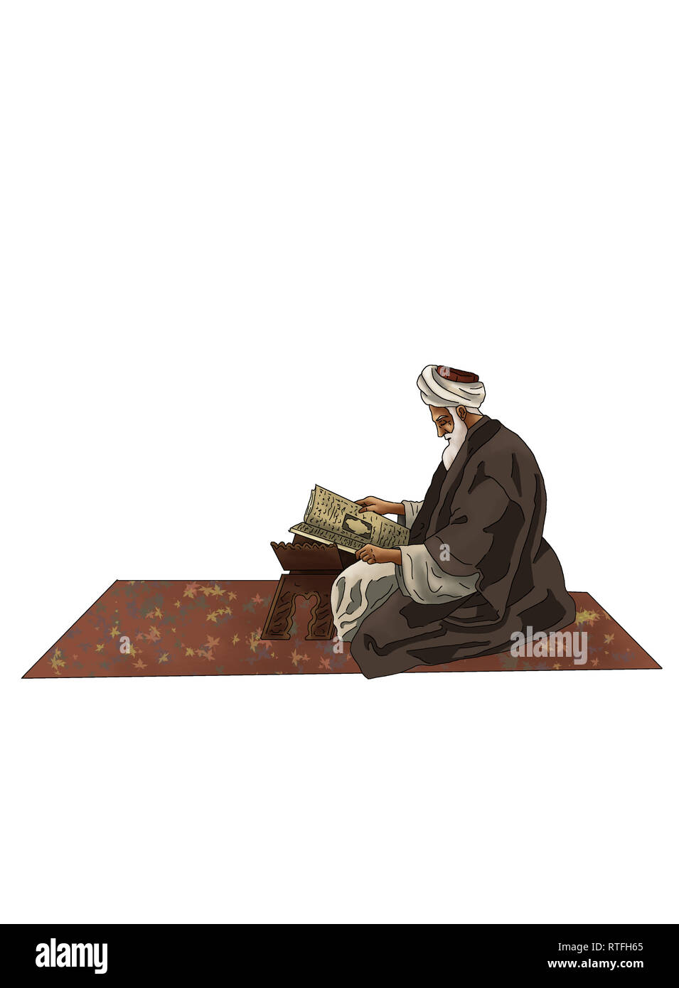 Portrait people from muslim history world Stock Photo - Alamy